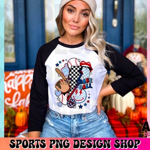 Retro Baseball Collage Png, Baseball Sublimation Design, Baseball Game ...