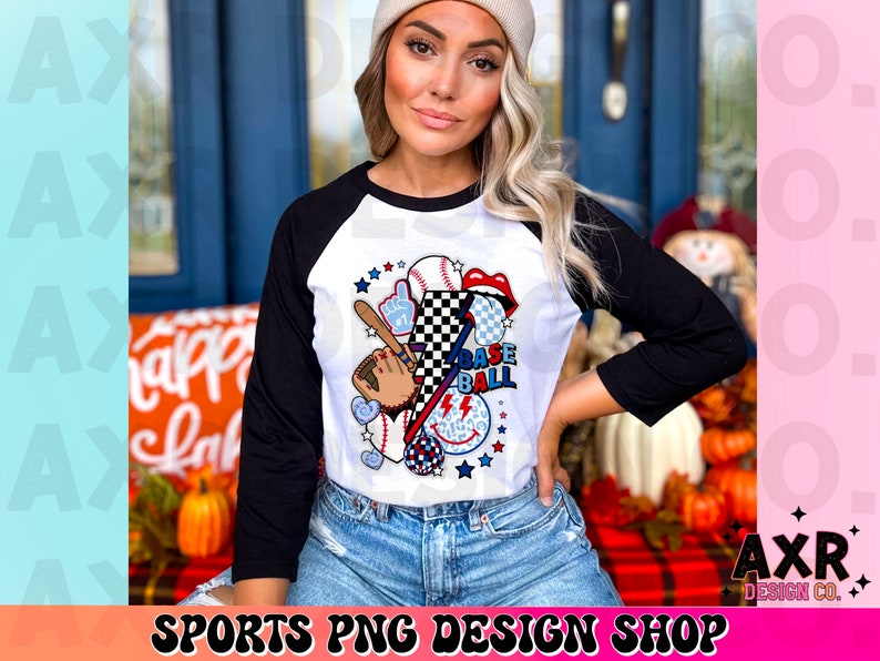 Retro Baseball Collage Png, Baseball Sublimation Design, Baseball Game ...