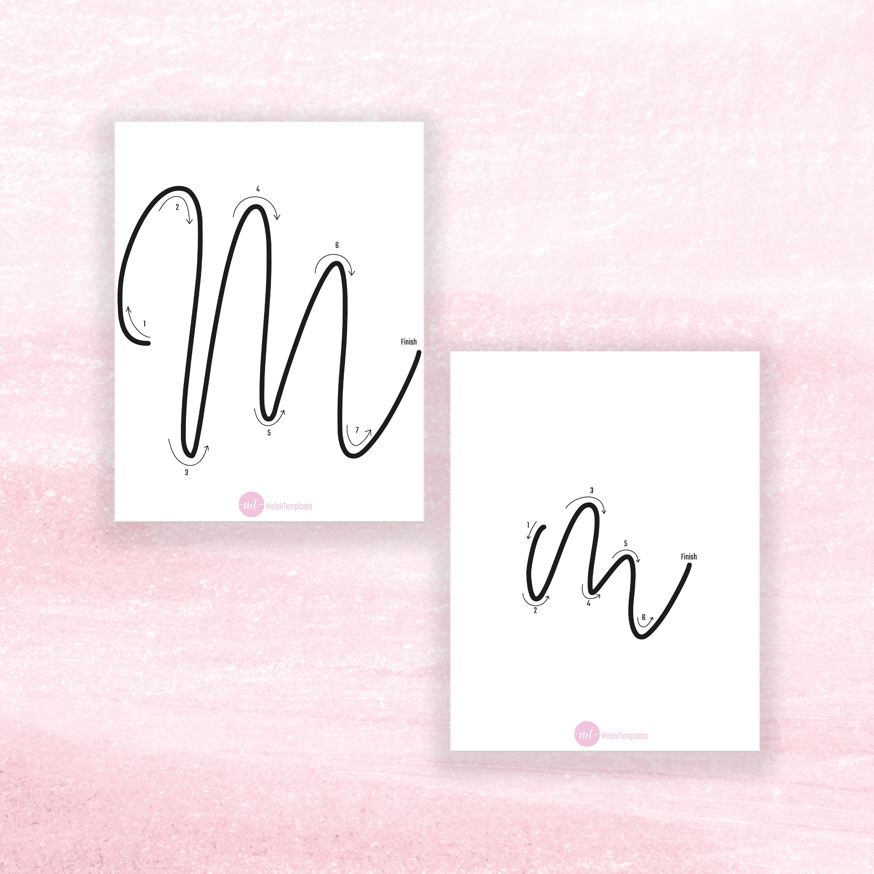 Stencil Bundle: Knitted Wire Art, Printable Alphabet, Letter Template ...