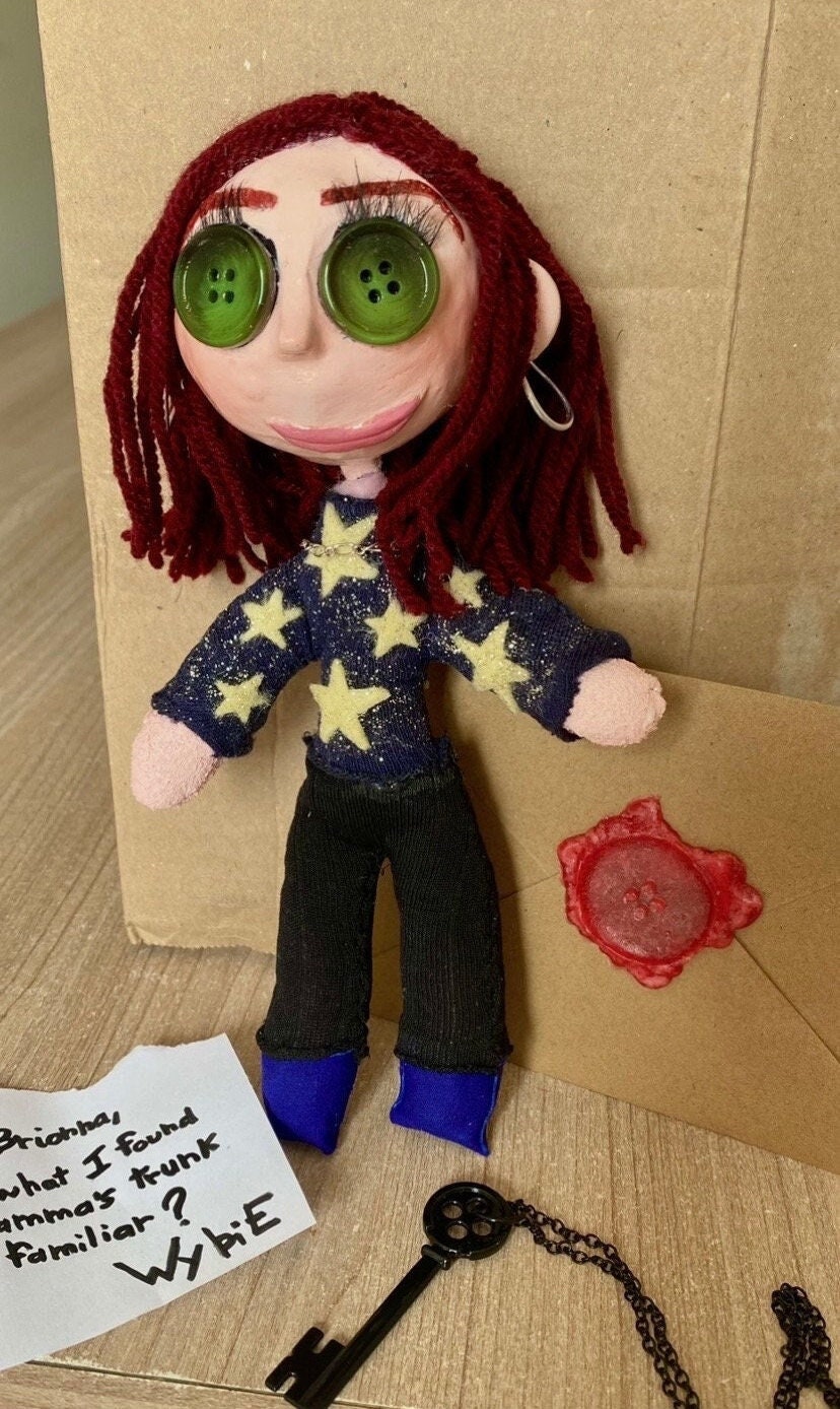 Mini Me Custom Doll Coraline Inspired Handmade Personalized Doll Etsy