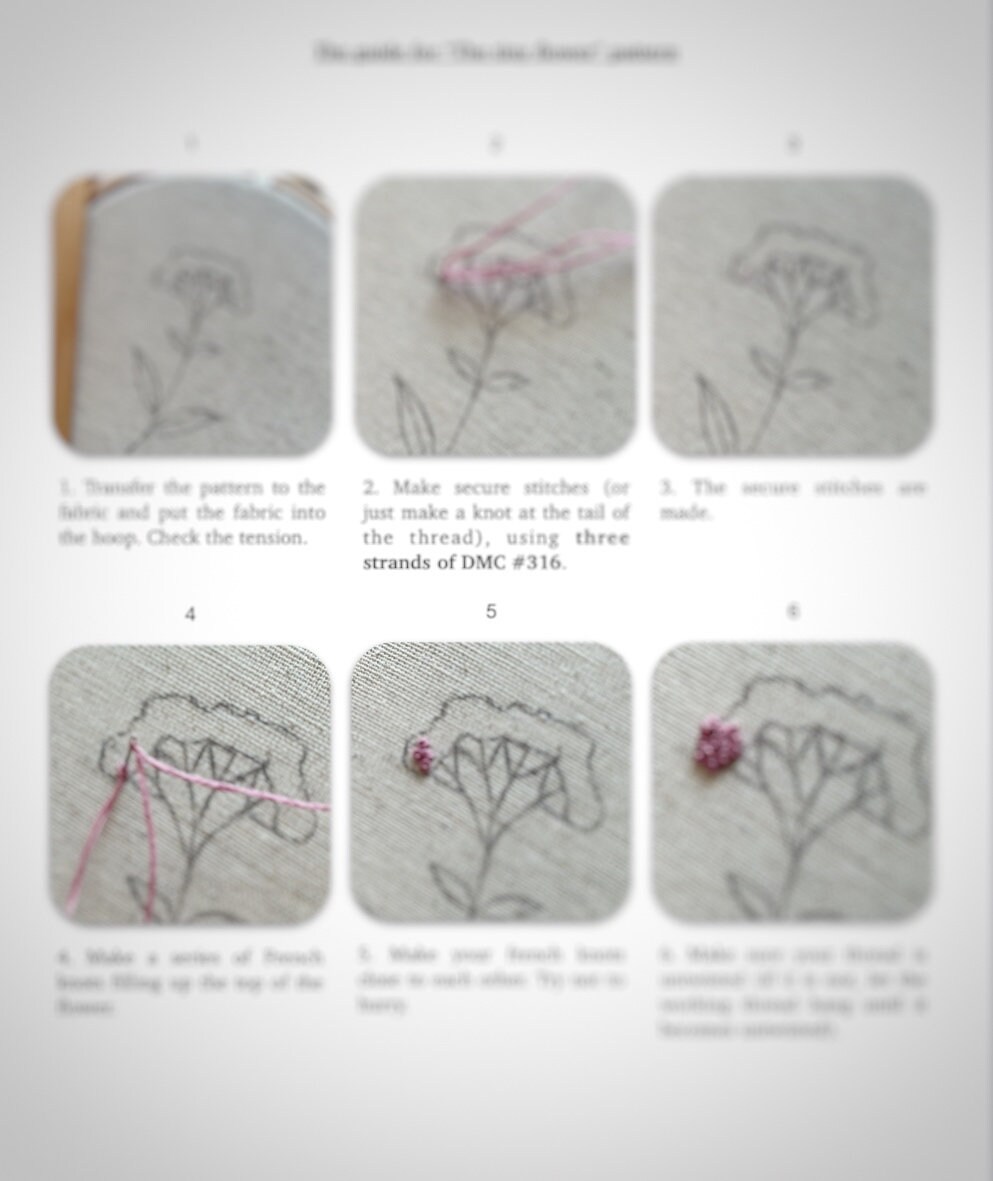 Embroidery Tutorial, Floral Embroidery Guide, Step by Step PDF Tutorial ...
