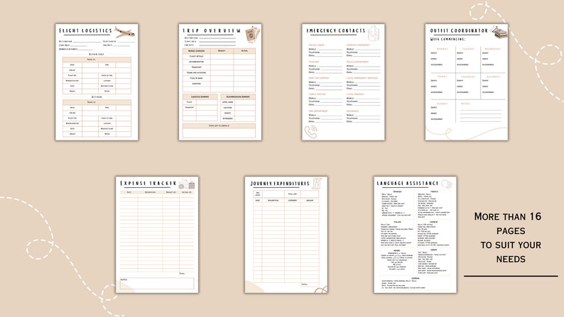 Editable Ultimate Travel Planner Template Trip Itinerary - Etsy