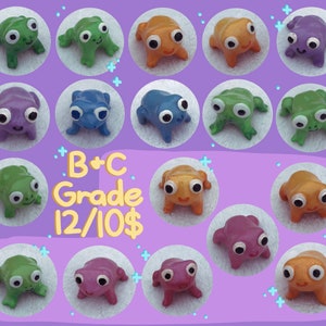 Small Frog Figures | Cute and Unique Handmade Polymer Clay Animal ...