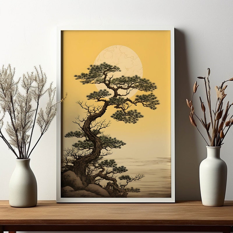 Bonsai Tree Painting - Etsy