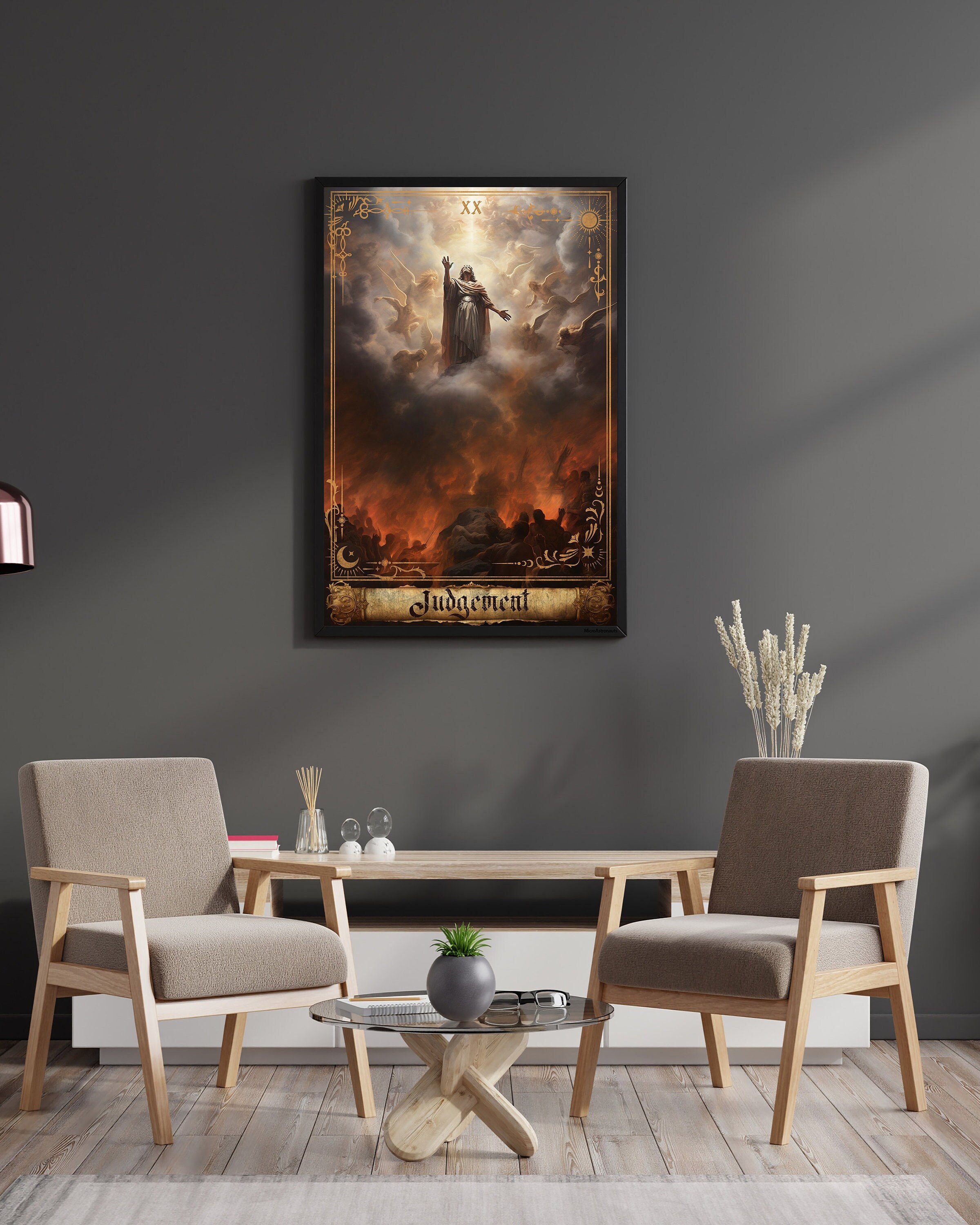 Judgement Tarot Card Print Major Arcana Art Poster Judgement Canvas ...