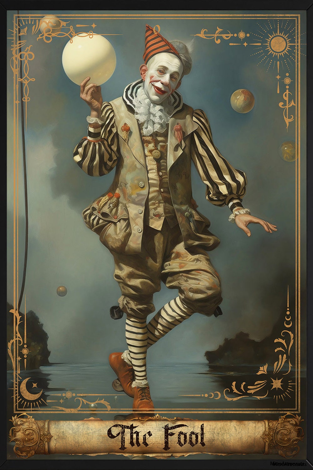 The Fool Tarot Card Poster Gift for Her Decor Tarots Cards Print Major ...