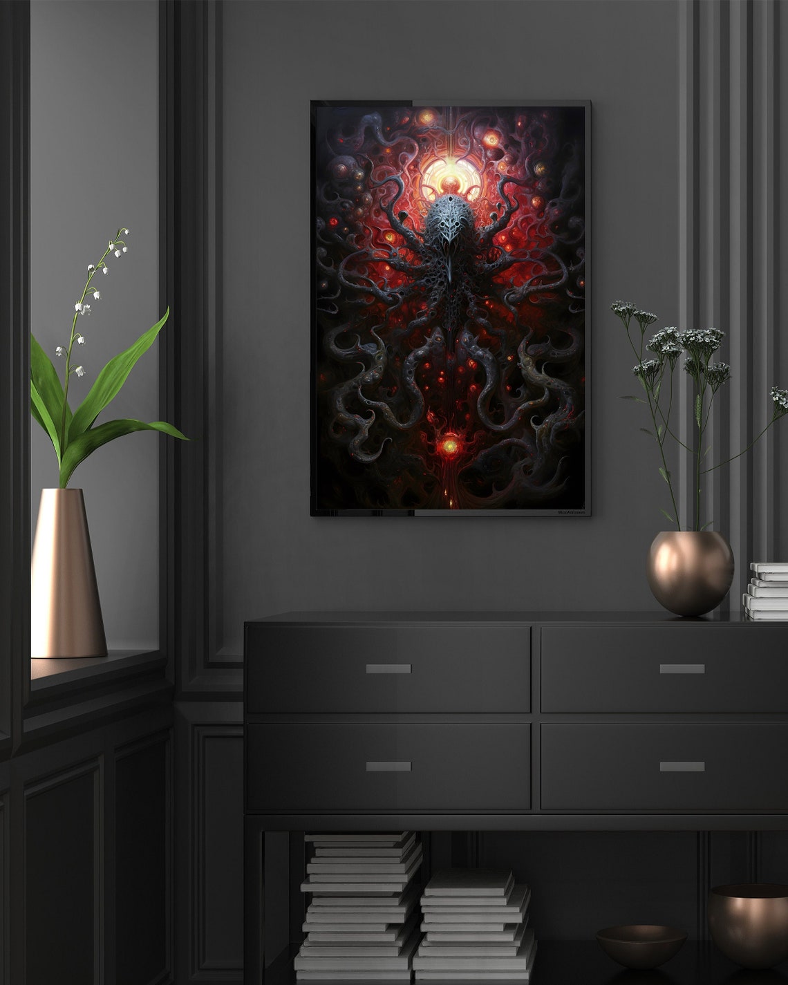 Yog-sothoth Lovecraft Print Dark God Art Poster Temperance Canvas ...