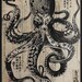 Octopus Silk Screen Poster Ukiyo-e Print Traditional Eastern Art Print ...