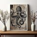 Octopus Silk Screen Poster Ukiyo-e Print Traditional Eastern Art Print ...