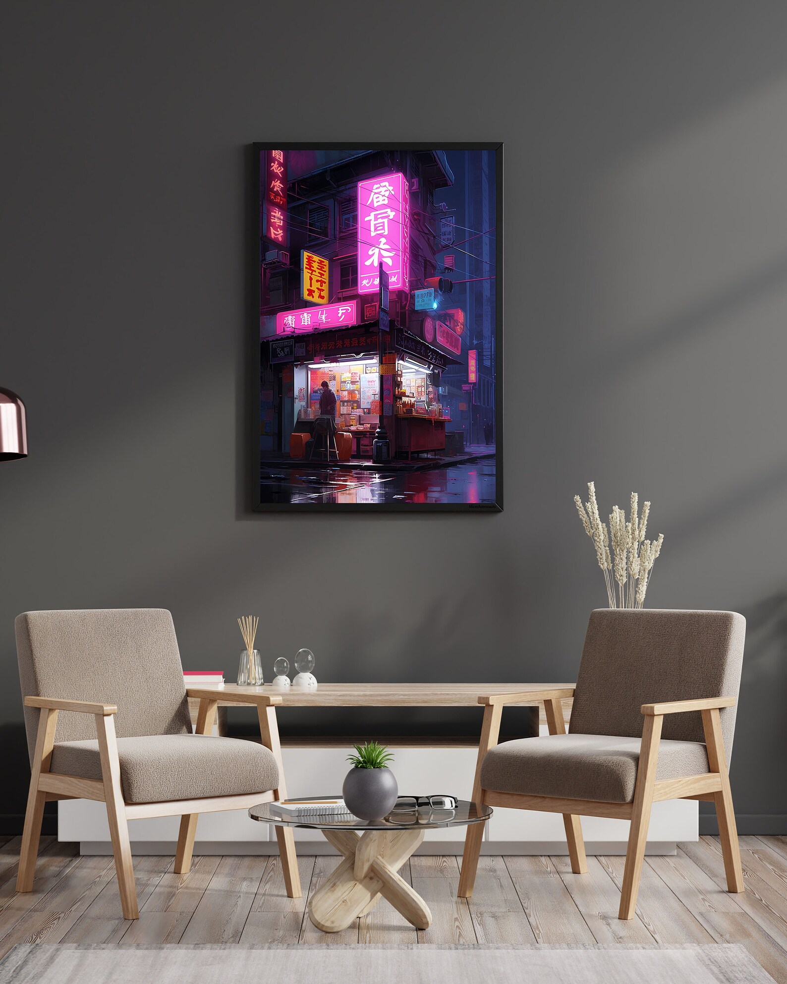 Cyberpunk Corner Store Print Cyber Punk Wall Art Club Neon Poster Cyber ...