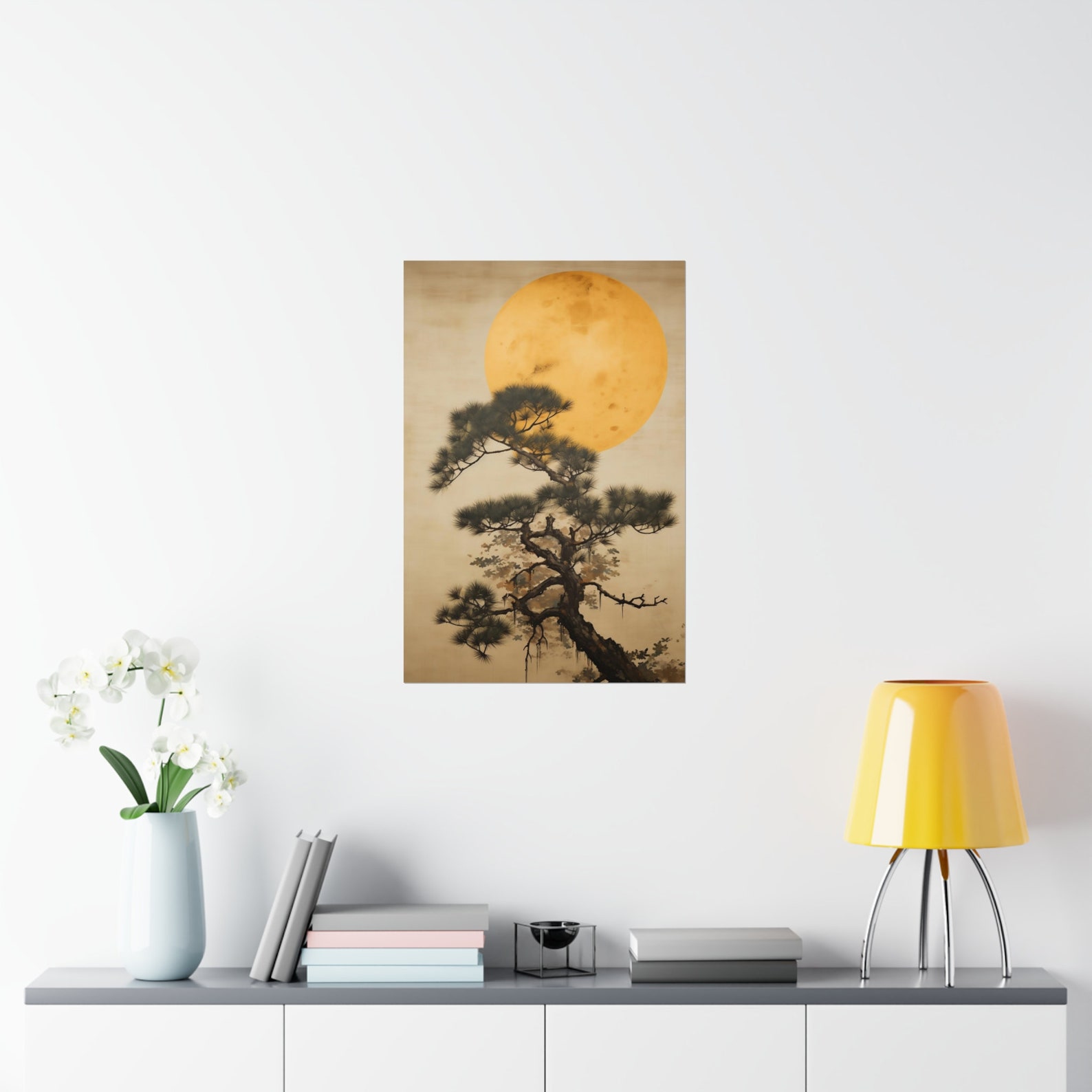 Japanese Pine Tree Poster Gift for Him Decor Japanese Tree - Etsy