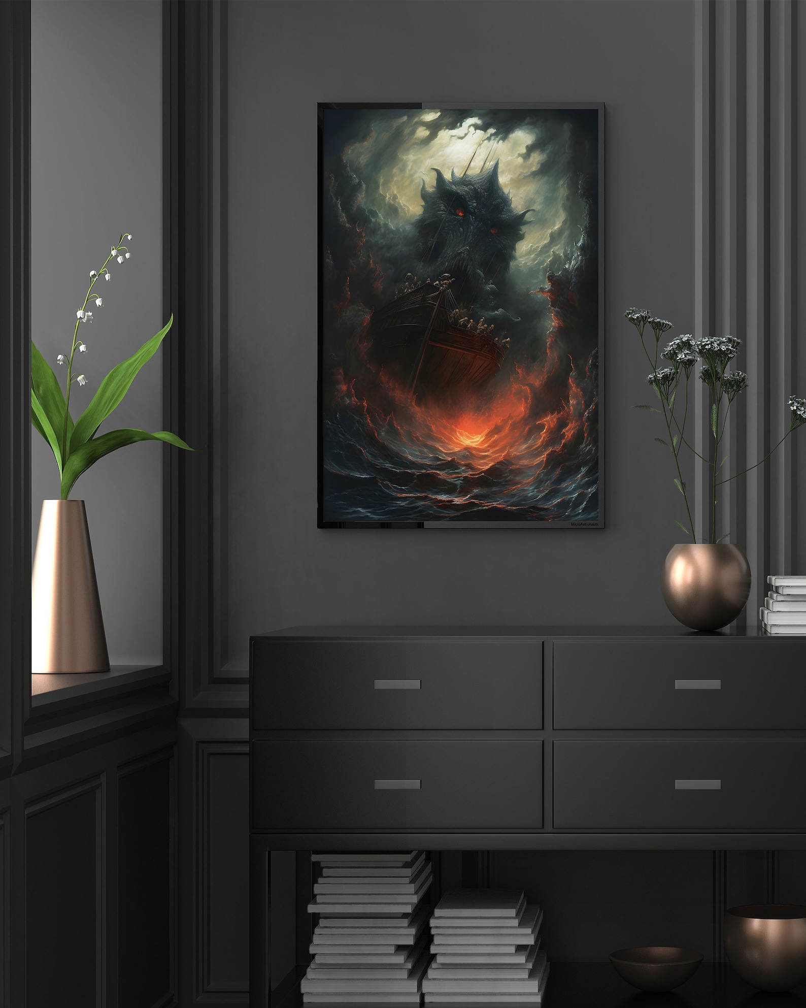 Father Dagon Lovecraft Print Dark Sea God Art Poster - Etsy
