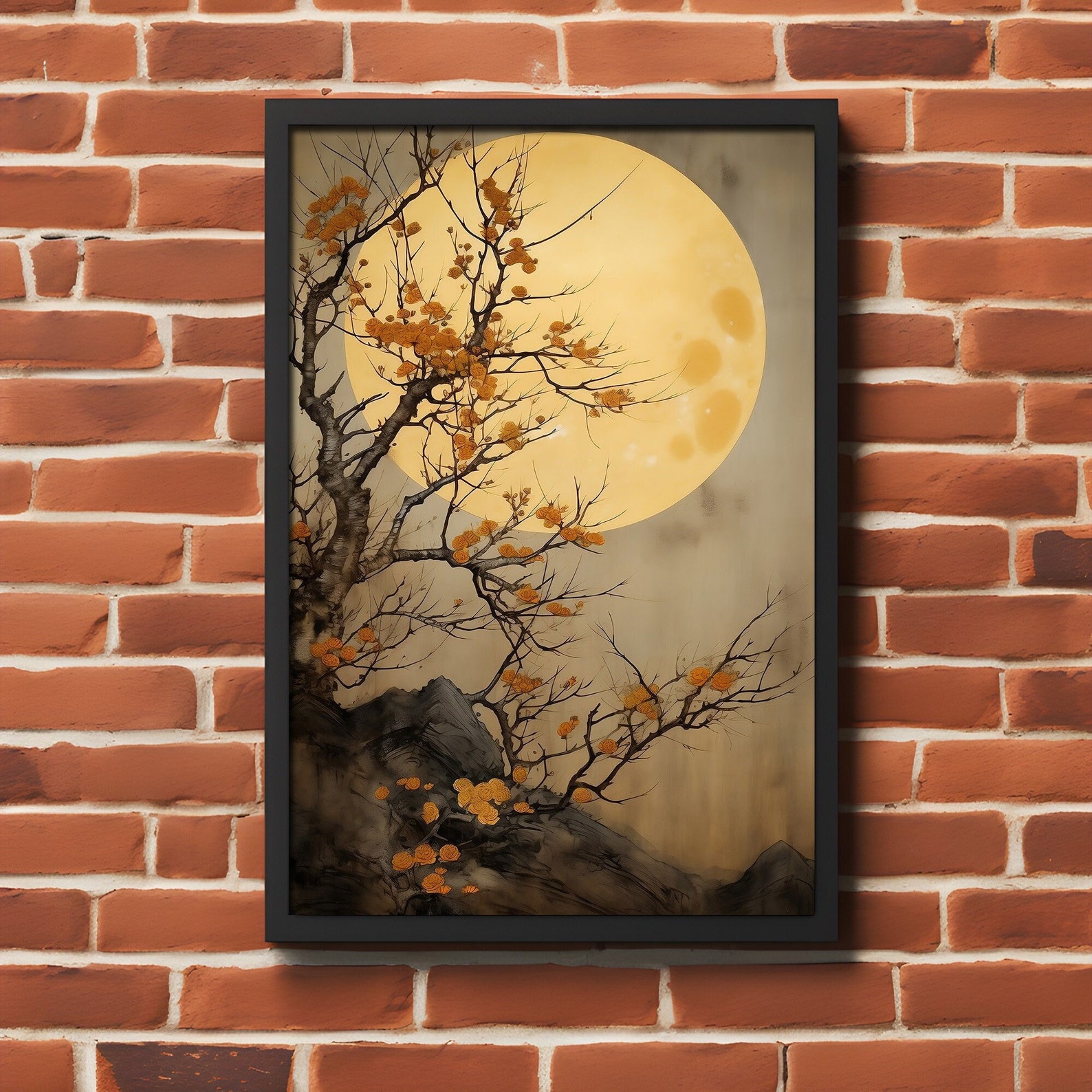 Japanese Kerria Tree Poster Gift for Her Decor Japanese Tree - Etsy