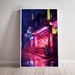 Cyberpunk Ramen Shop Print Cyber Punk Wall Art Red Lantern Poster ...