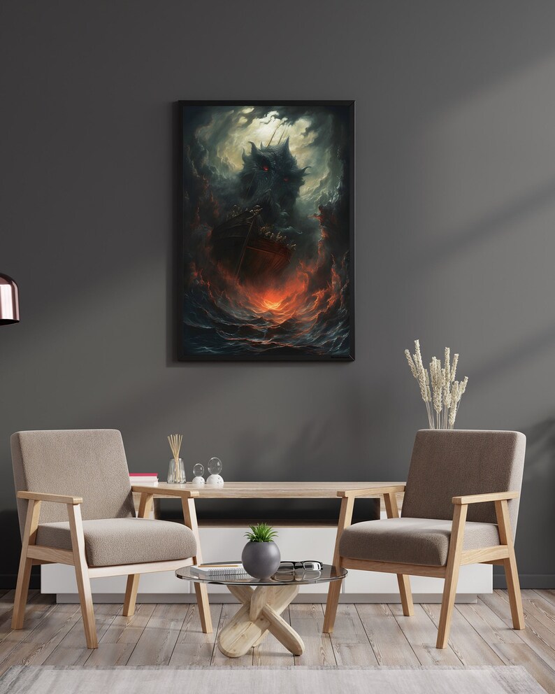 Father Dagon Lovecraft Print Dark Sea God Art Poster - Etsy