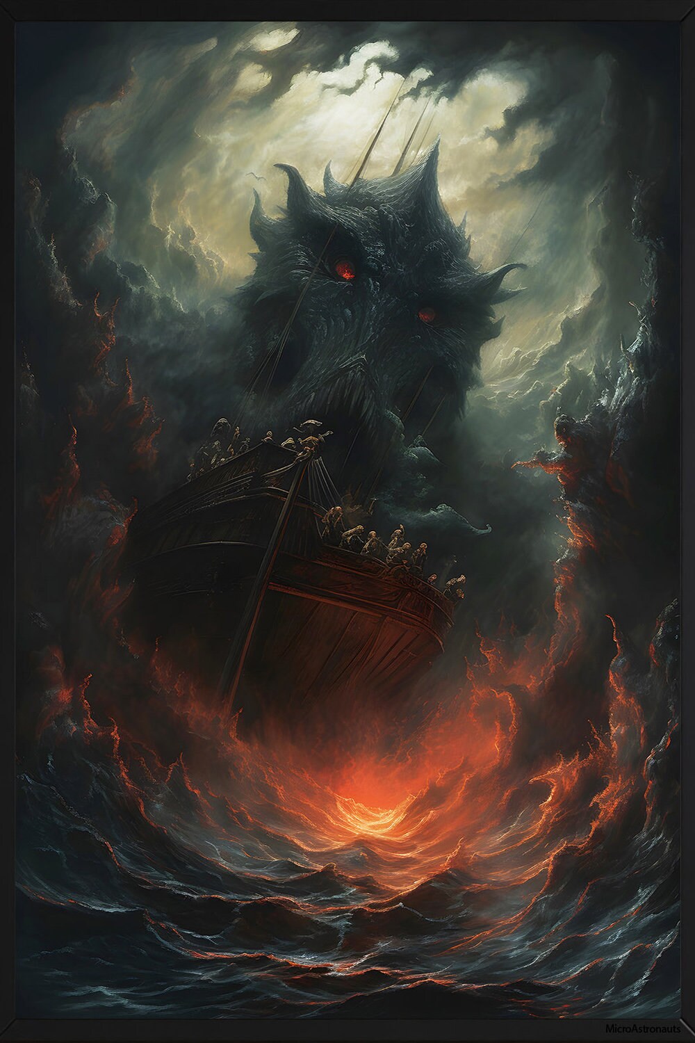 Father Dagon Lovecraft Print Dark Sea God Art Poster - Etsy