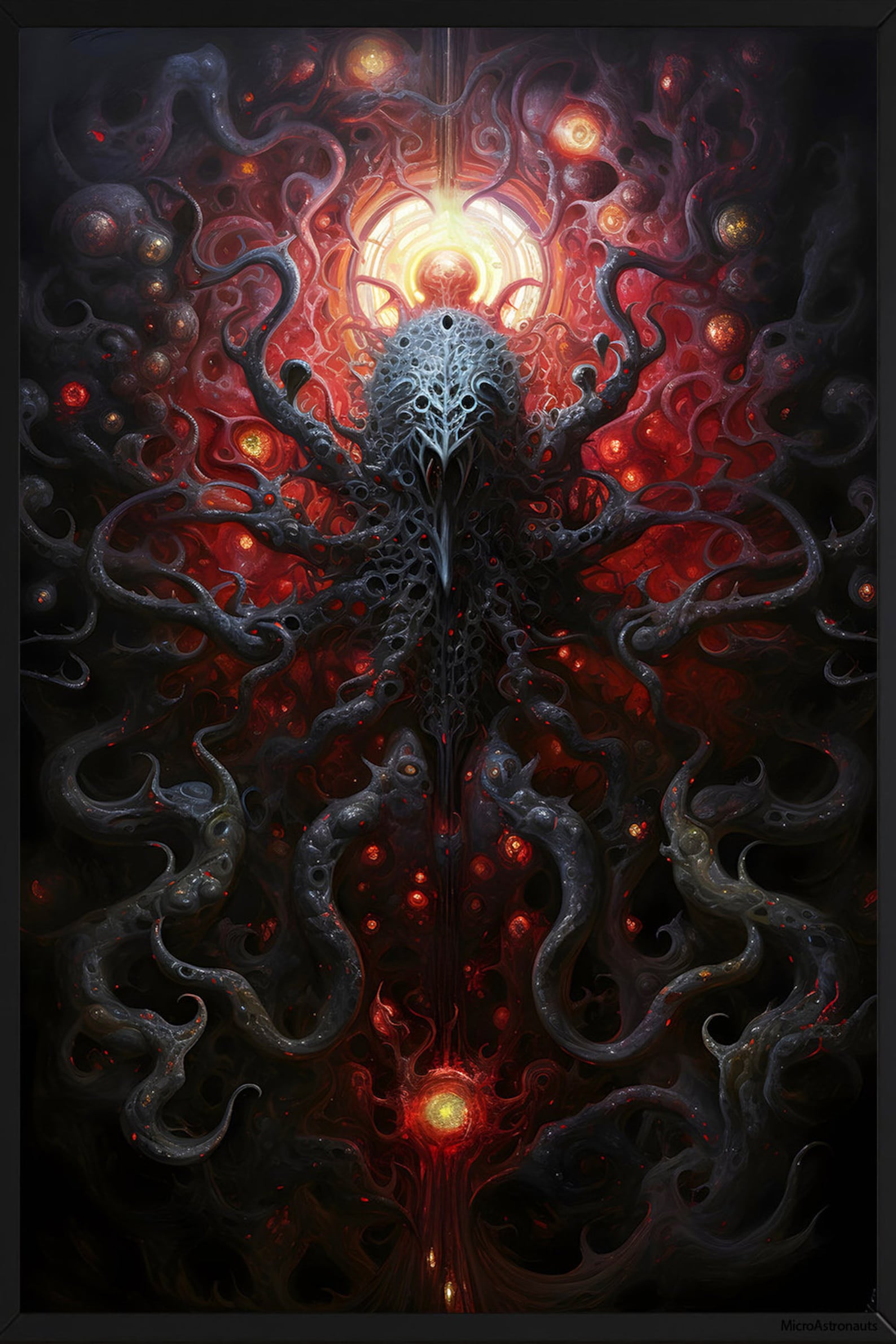 Yog-sothoth Lovecraft Print Dark God Art Poster Temperance - Etsy