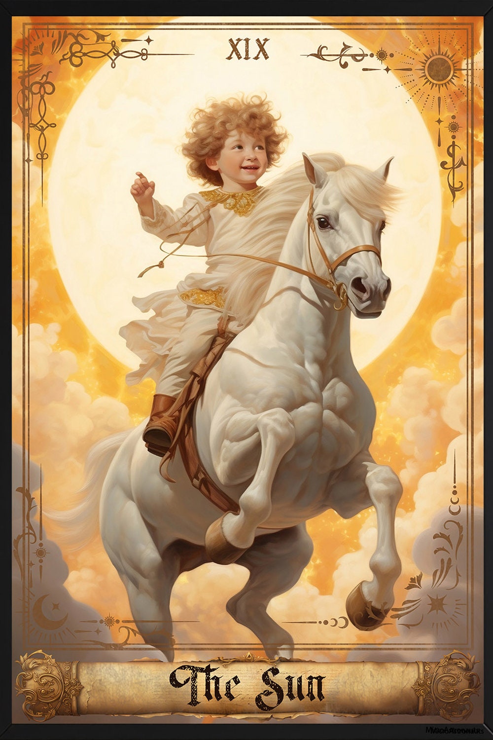 The Sun Tarot Card Poster Gift for Her Decor Tarots Cards Print Major ...