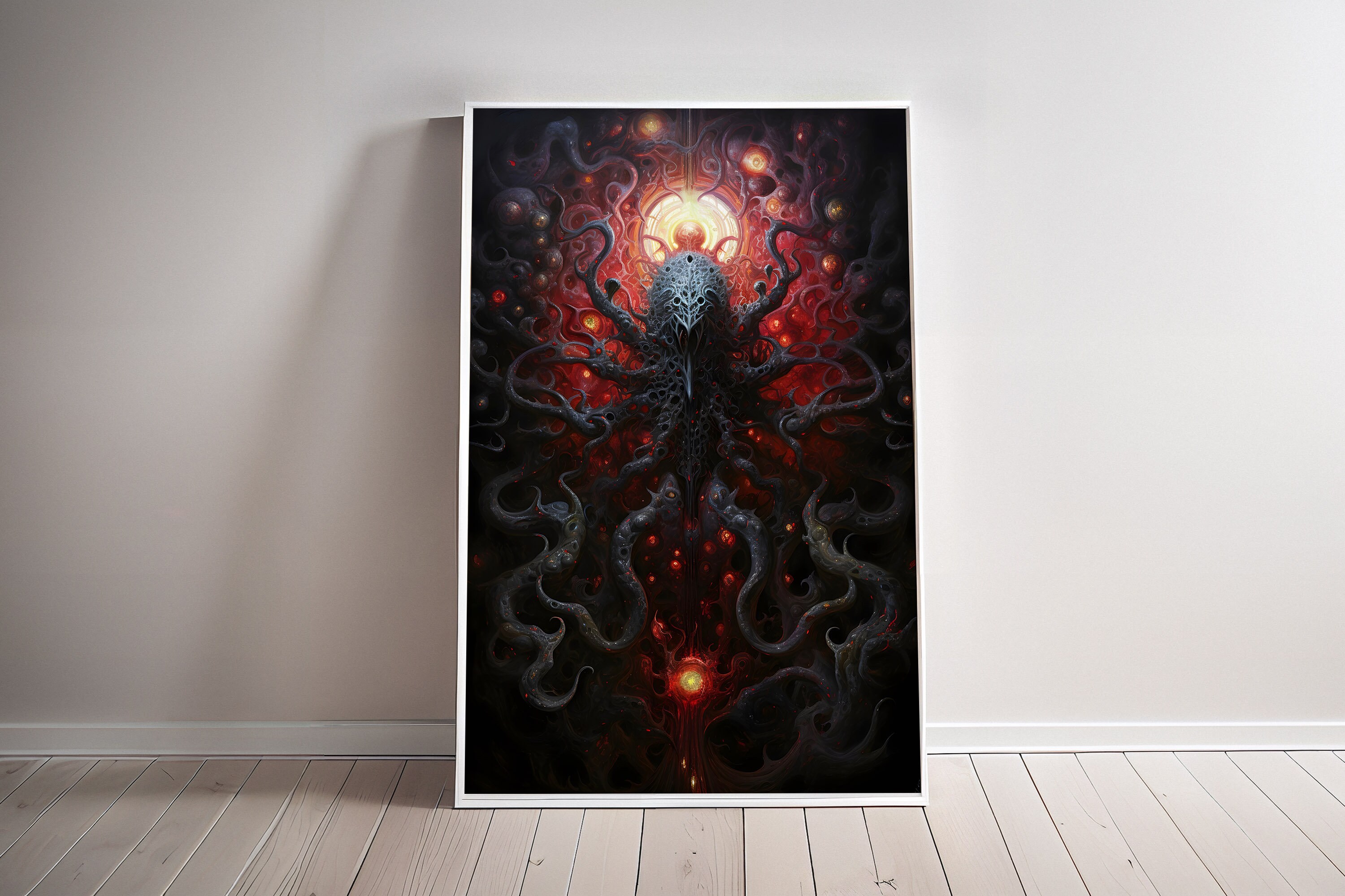 Yog-sothoth Lovecraft Print Dark God Art Poster Temperance Canvas ...
