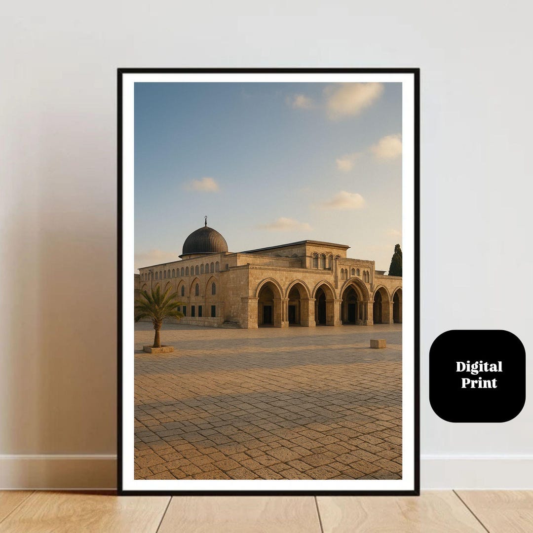 Printable Masjid Al Aqsa Wall Art - Islamic Architecture Digital Print ...