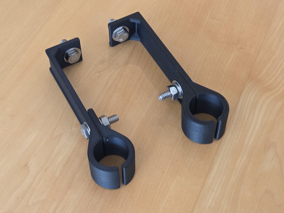 RV Ladder Sign Bracket: 1" OD Tube Mount, UV Resistant (set of 2), With ...