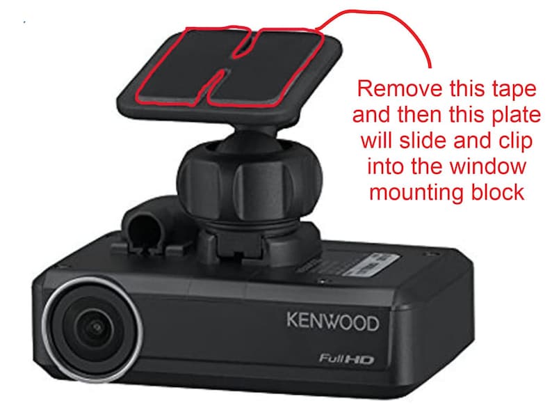 Dash Cam Mount Block, Kenwood DRV-N520, Adaptor for Vertical Window. - Etsy