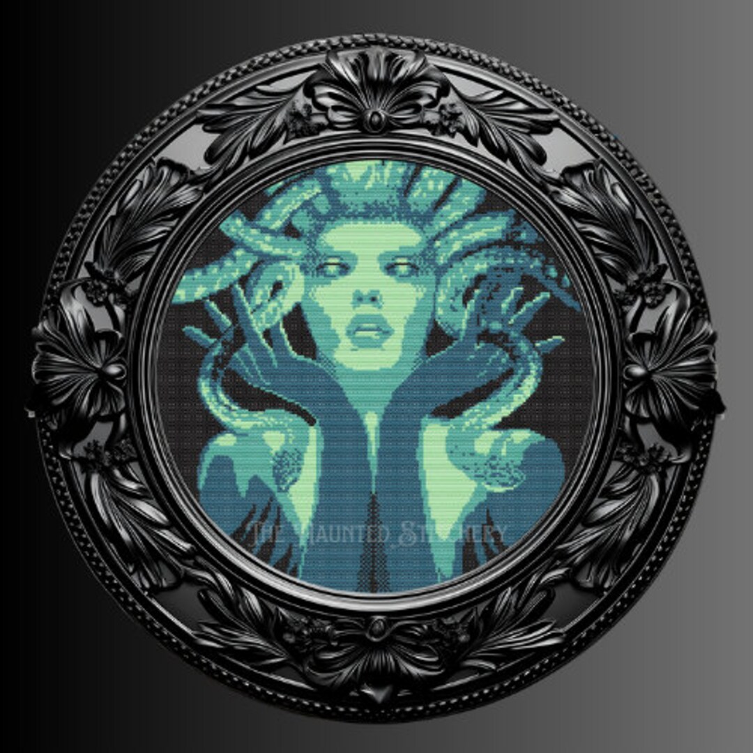 Medusa Cross Stitch Pattern, Needlepoint Pattern, Embroidery Pattern ...