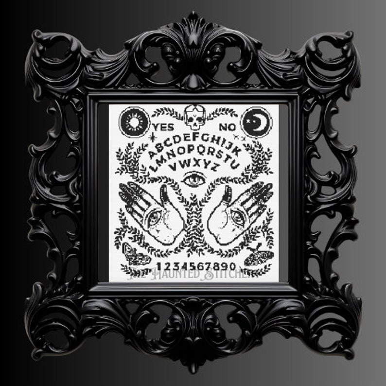 Ouija Board Cross Stitch Pattern: Divination Embroidery (PDF Pattern ...