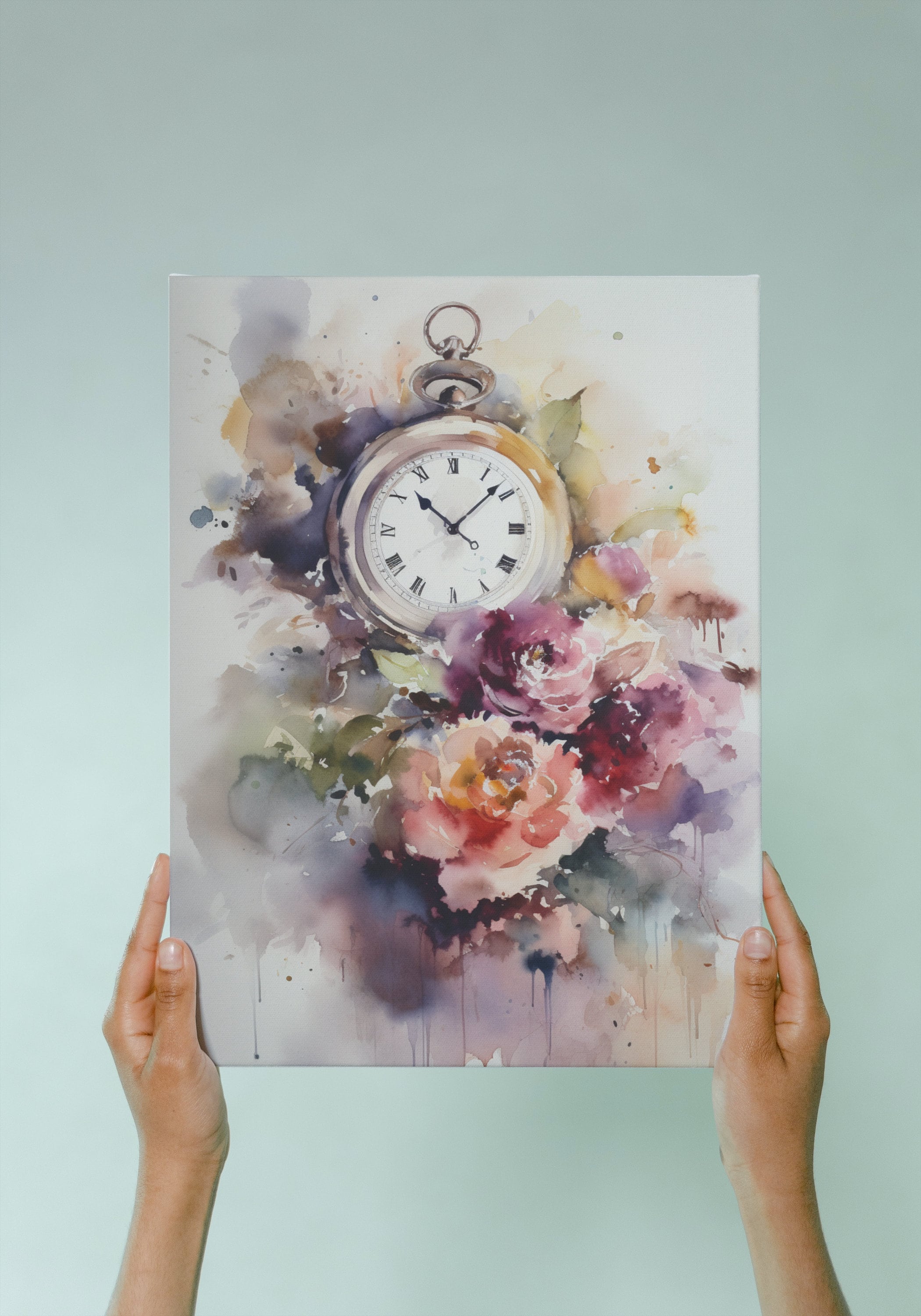 A Moment in Time Digital Art-watercolor Canvas-downloadable Poster ...
