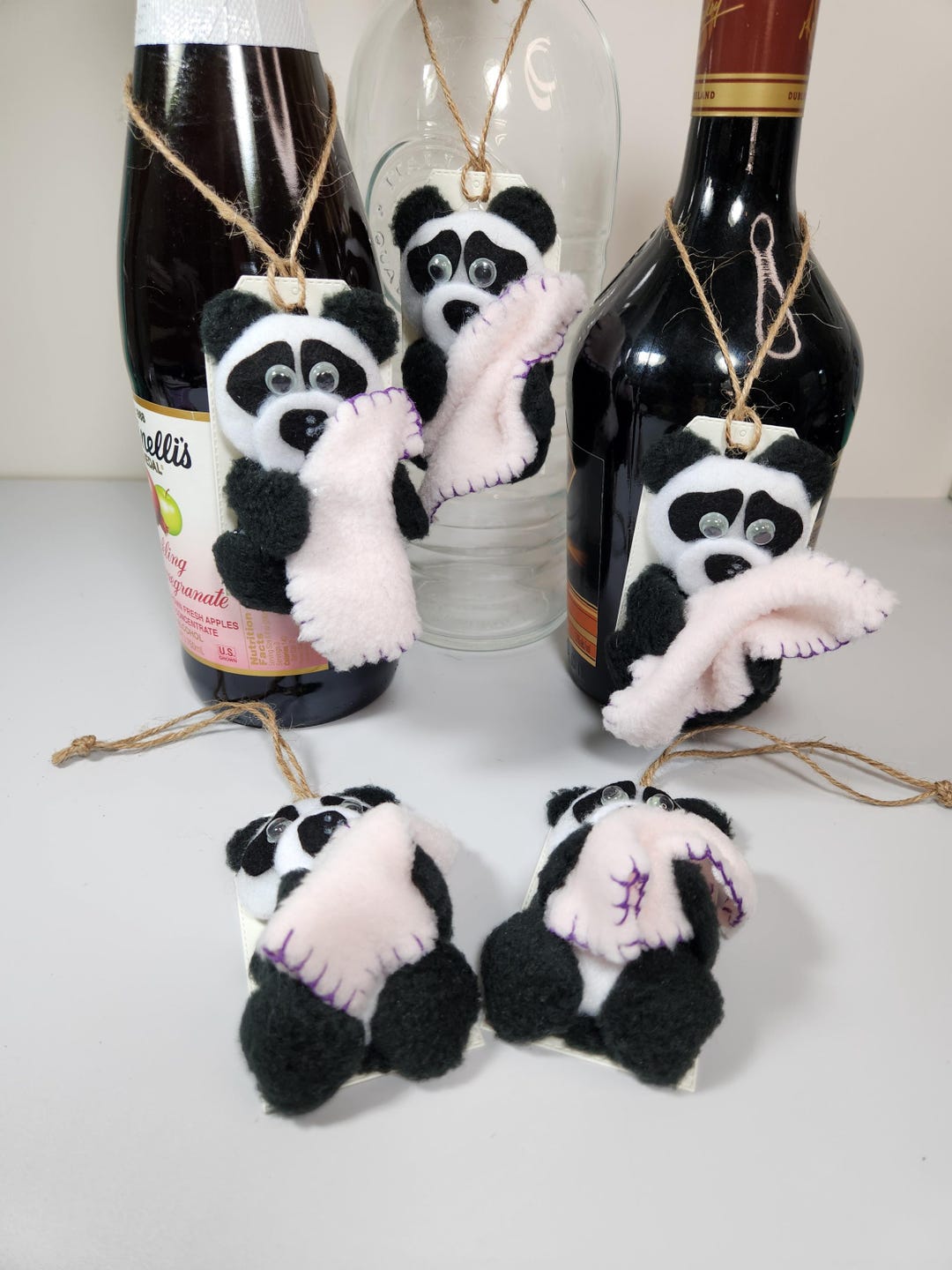 Panda Bear Baby Shower Gift Tags | Party Favor Name Tags - Etsy