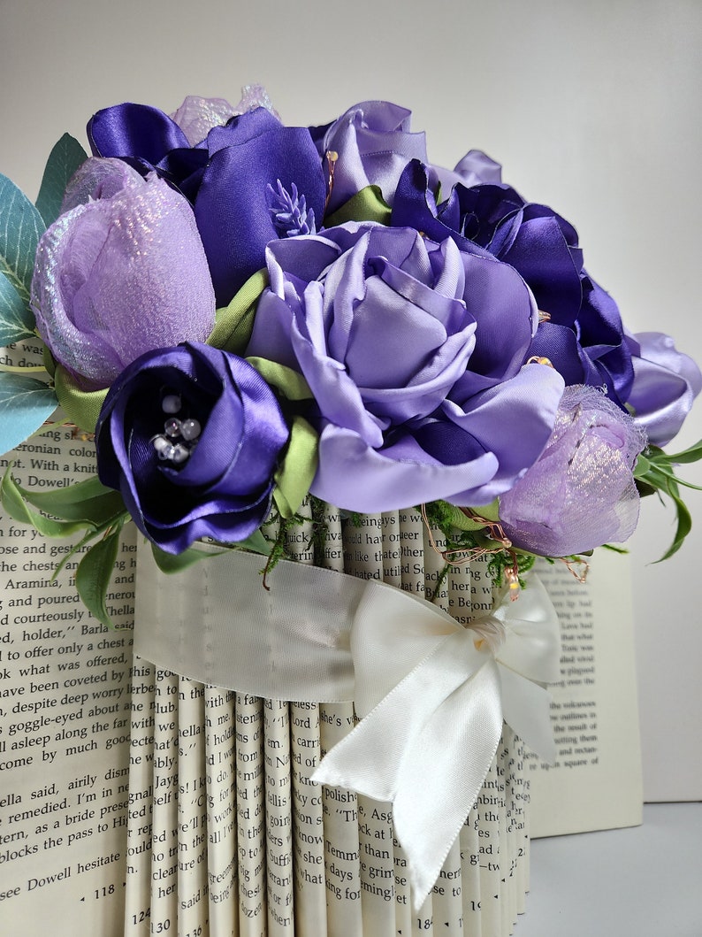 Book Bouquet Floral Book Bouquet Floral Book Arrangement Handmade ...