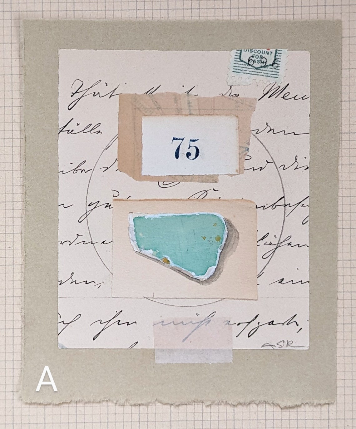 Small Fragments 6 Original Watercolor and Ephemera Collage Art - Etsy