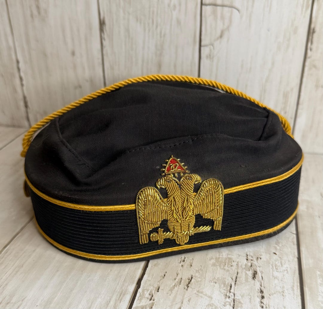 Freemason Masonic 32nd Degree Eagle Scottish Rite Hat & Case 7 3/8 - Etsy