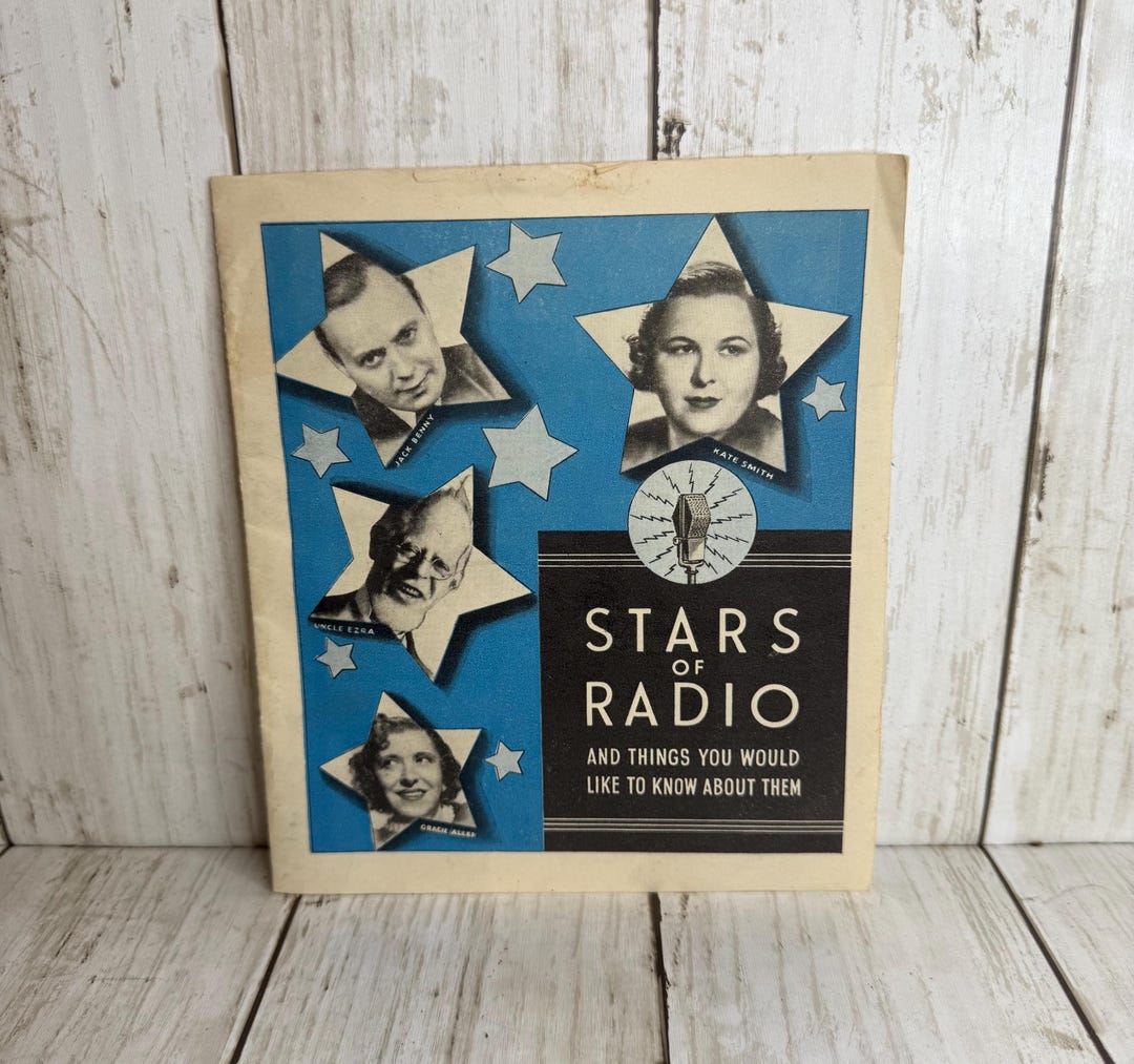 1930’s Stars of Radio Advertisement Pamphlet - Etsy