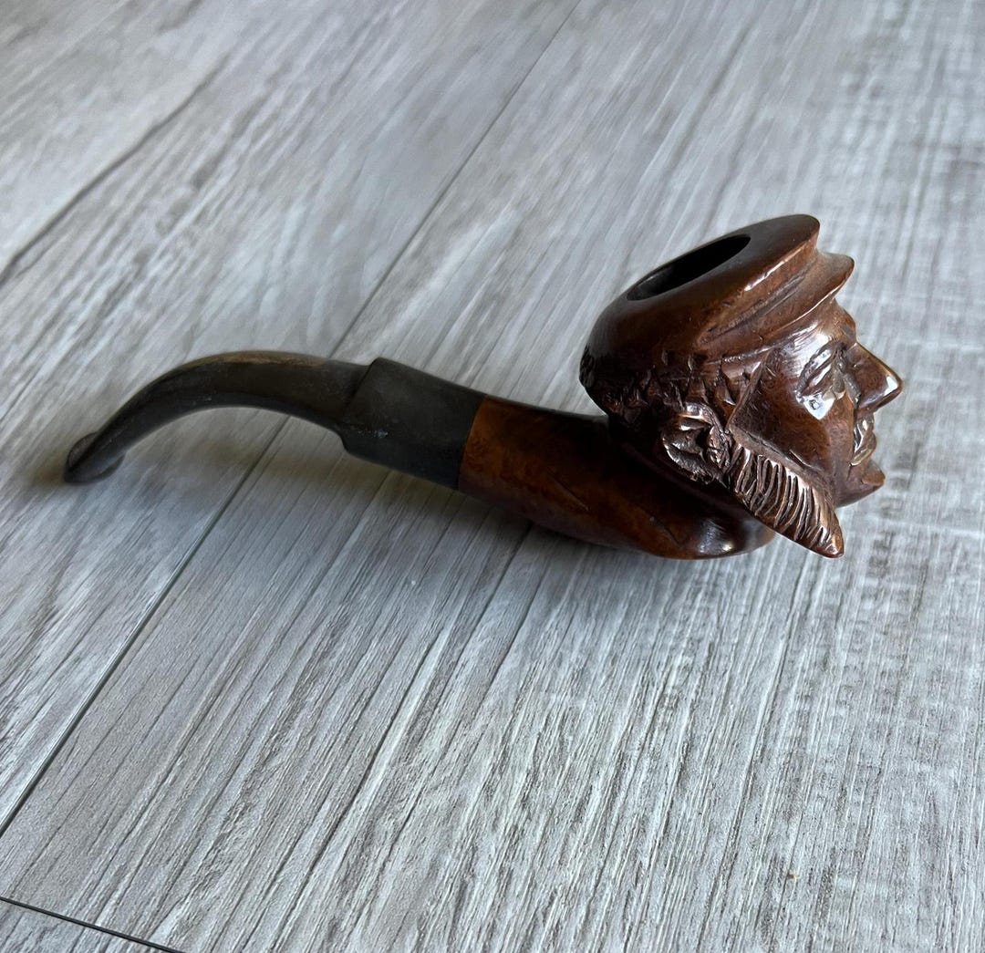 Antique Hand Carved Briar Pipe 2 - Etsy