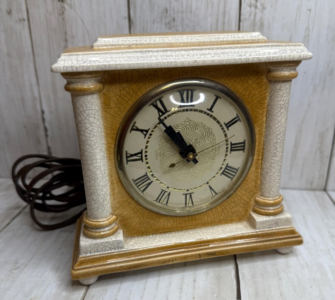 Lanshire Clock Movement Porcelain Clock - Etsy