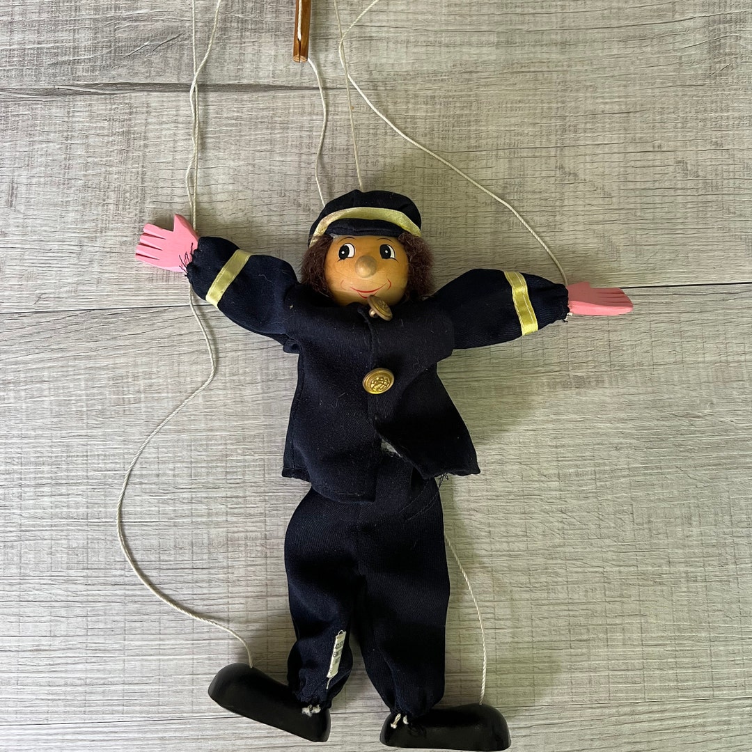 Vintage Sea Captain Marionette Puppet - Etsy