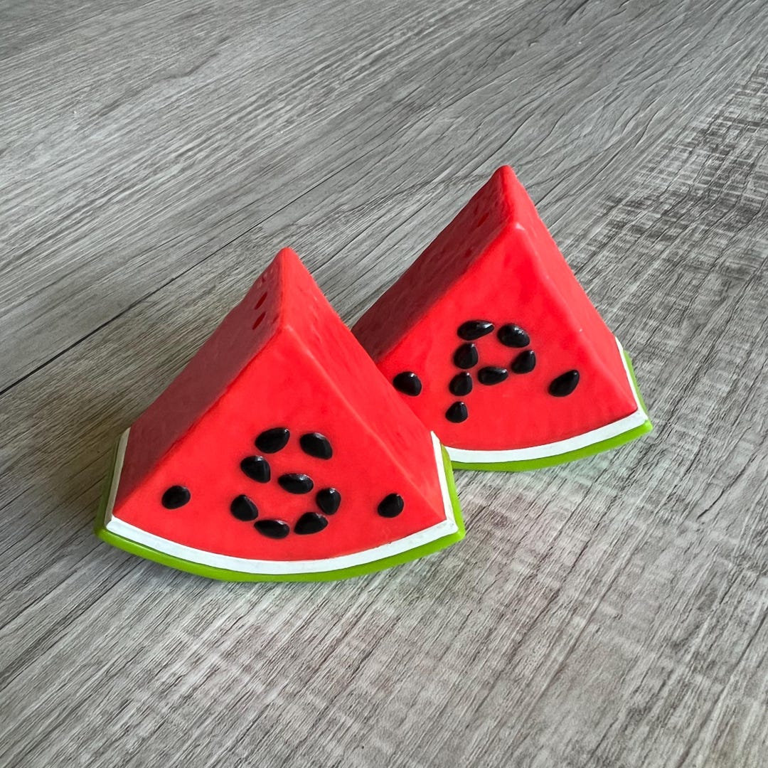 Vintage Avon Watermelon Salt and Pepper Shakers - Etsy