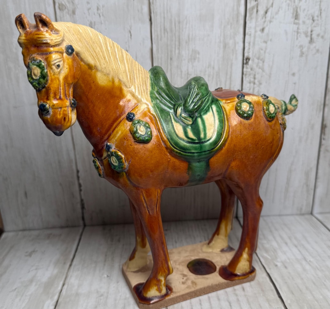 Tang Dynasty Vintage Sancai Glazed Reproduction Horse 8.5 Inches - Etsy