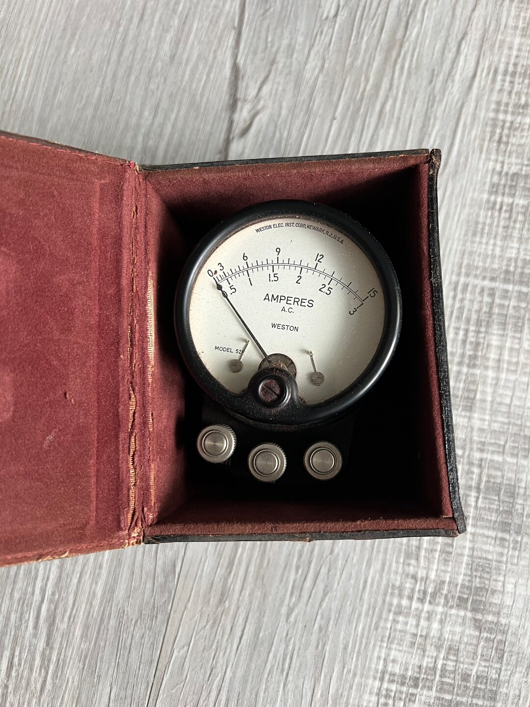 Weston Amperes Model 528 Volt Meter in Case - Etsy