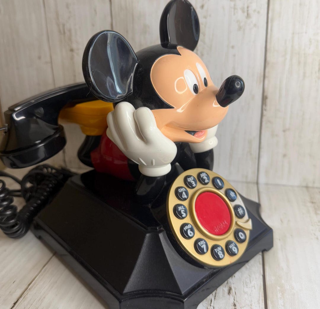 Mickey Mouse Touch Tone Telephone - Etsy