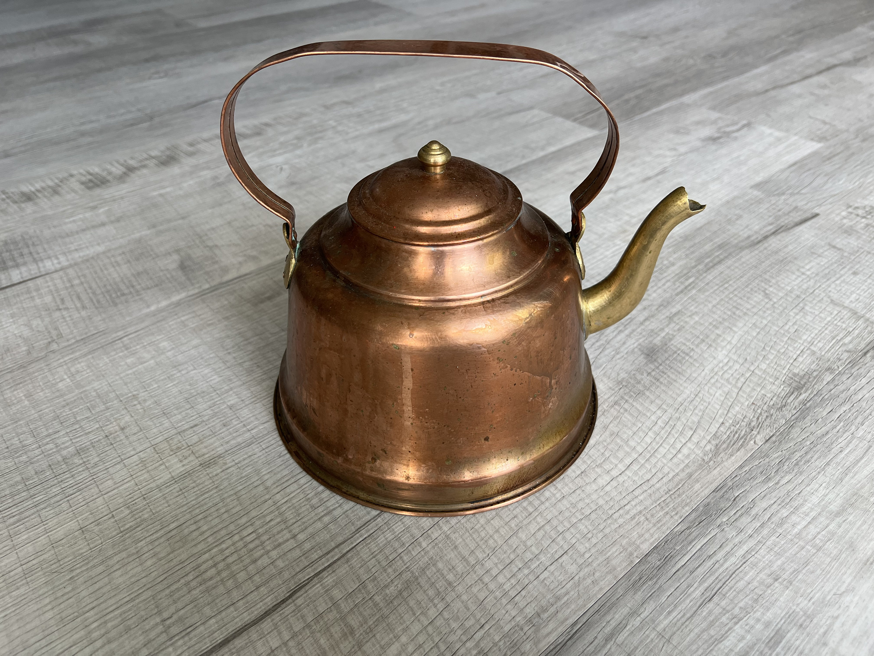 Antique Copper Teapot Large - Etsy