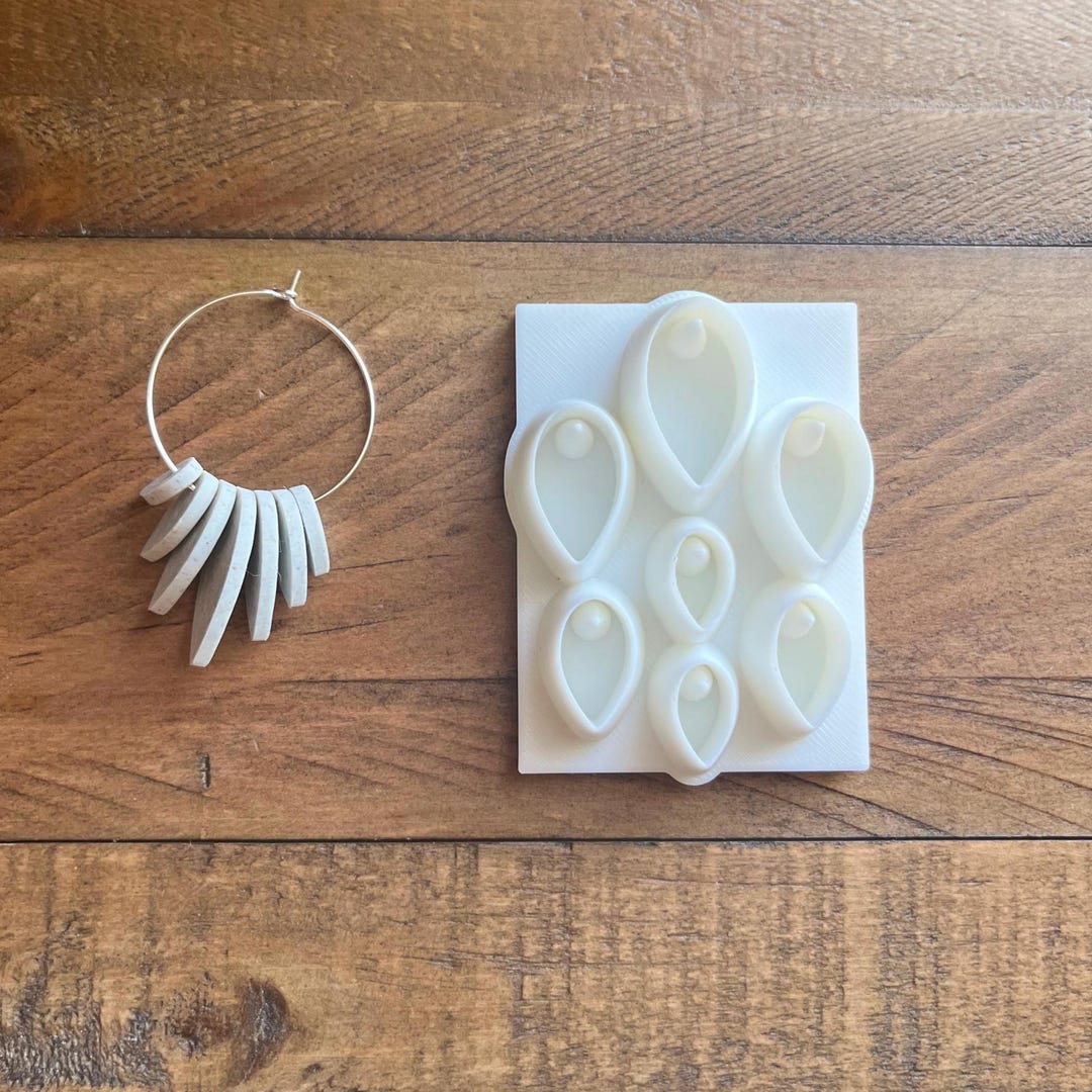 Inverted Teardrop Bead Cutter With Top Hole | Polymer Clay Cutter ...