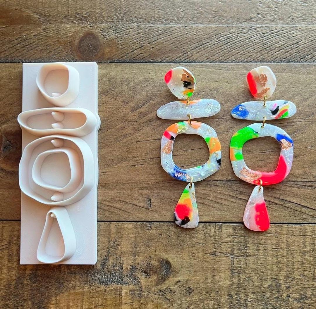 Emma All-in-one Polymer Clay Cutter and Hole Punch | Organic Clay ...