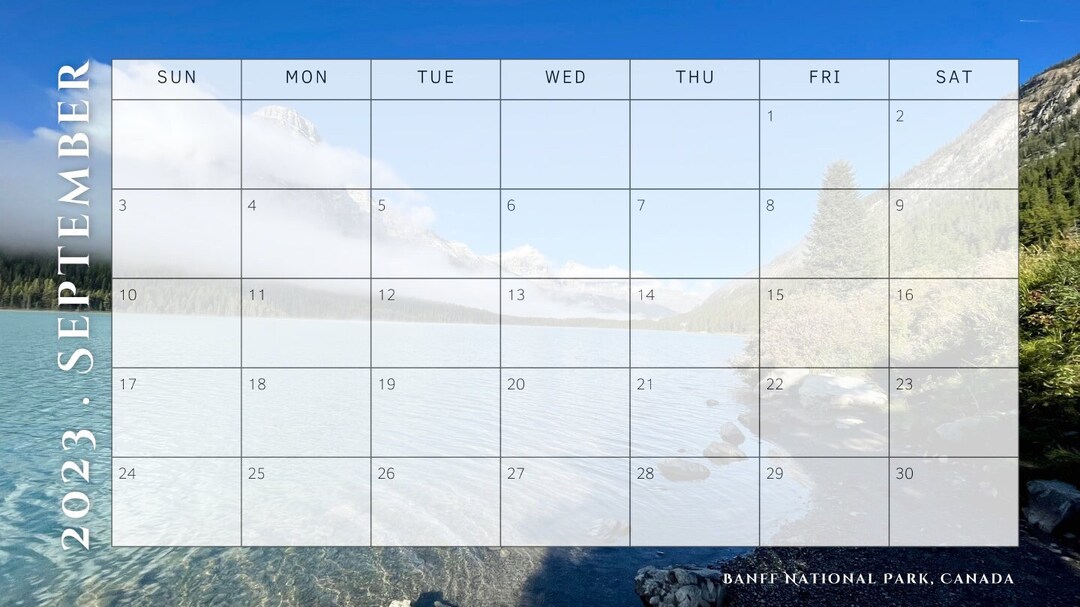 2023 September-december Monthly Calendar With Nature Imagery - Etsy