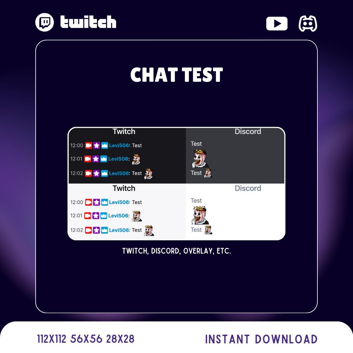 Terrifier Popcorn Eating Emote - for Twitch, Kick, Youtube, Discord ...