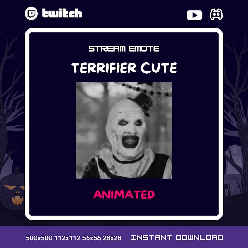 Twitch Art the Clown Cute Emote Clown Meme Stream Emote Animated Meme ...