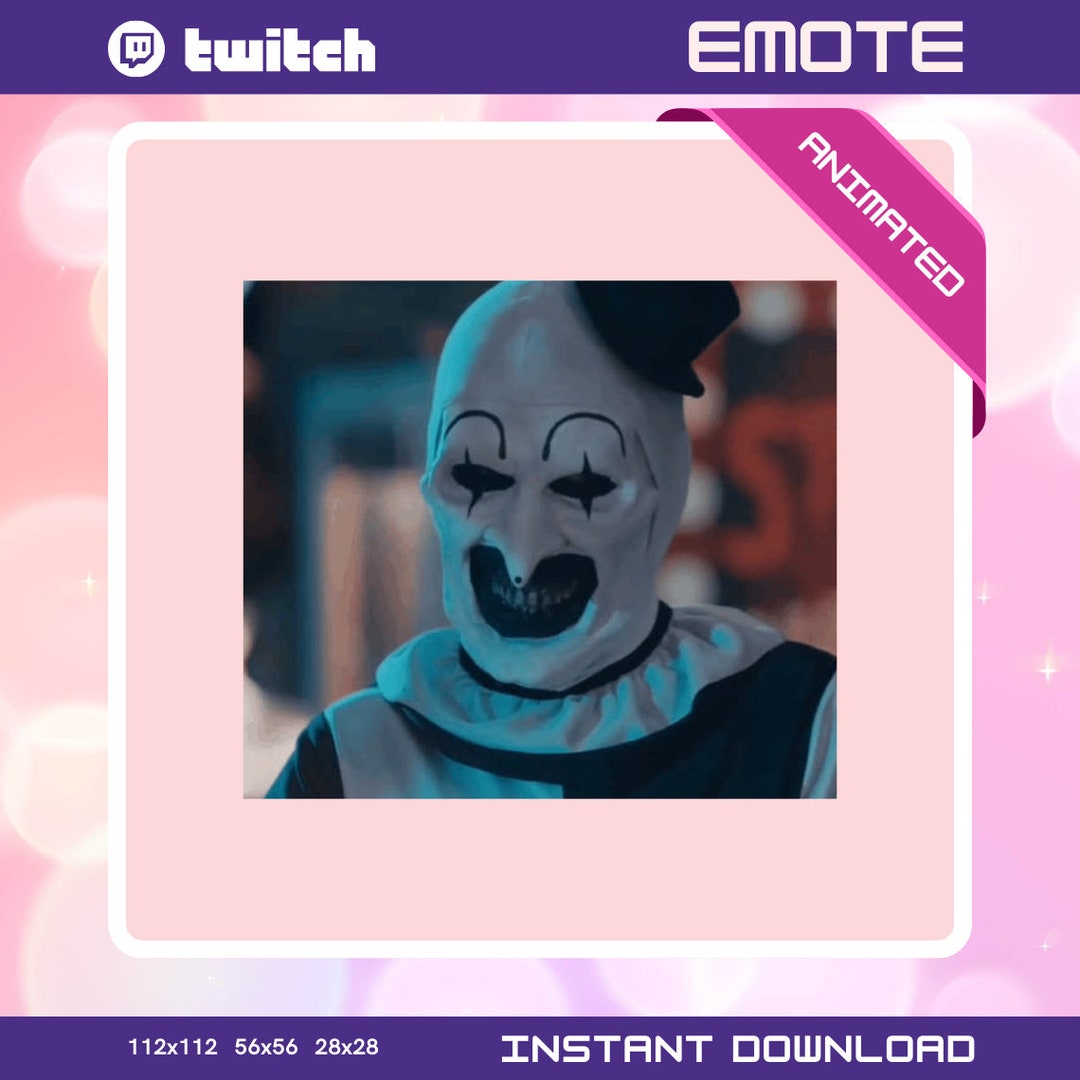 Twitch Art the Clown Smile Emote Clown Meme Stream Emote Animated Meme ...