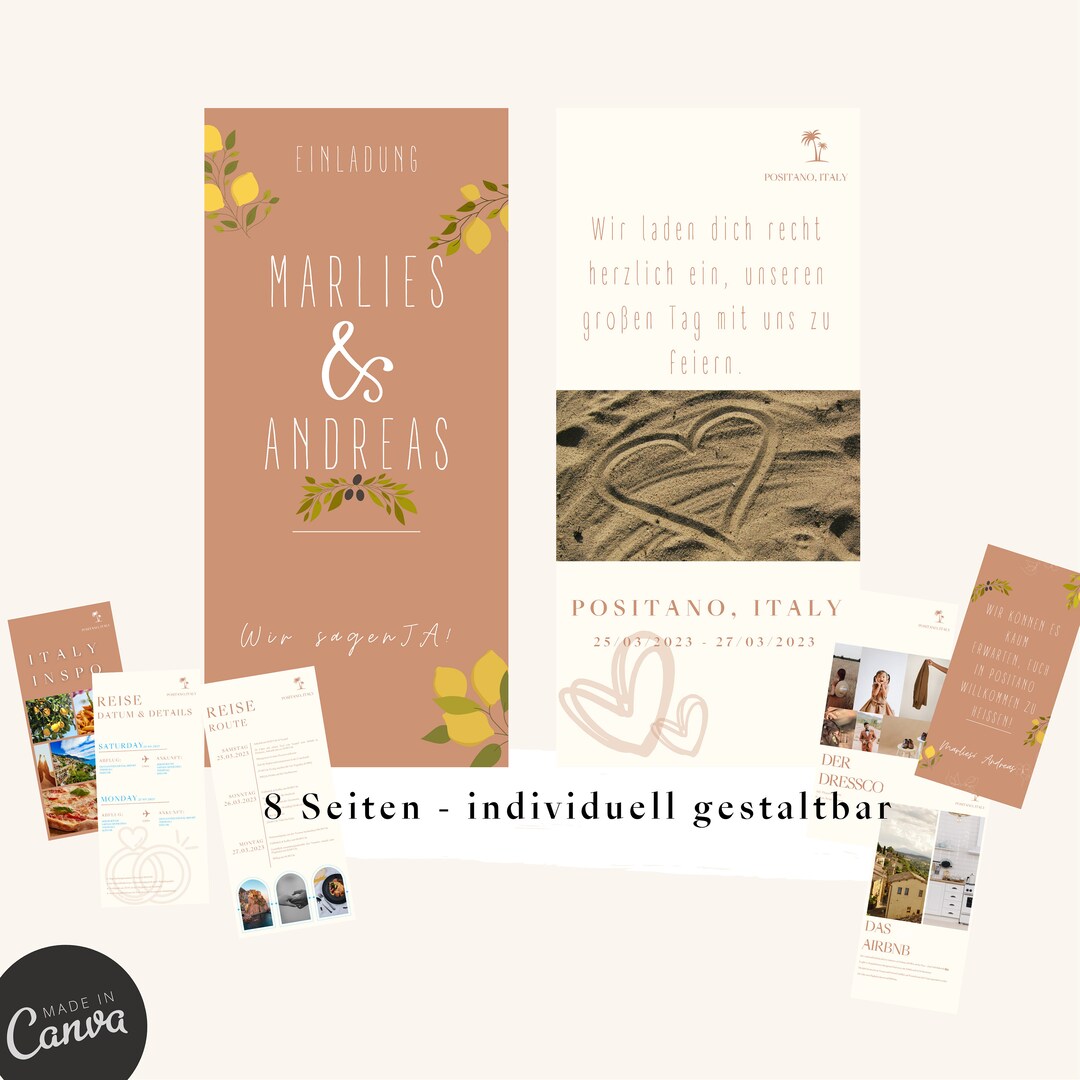 Wedding Invitation in Digital Form - Italy Trip - to Design and Send ...
