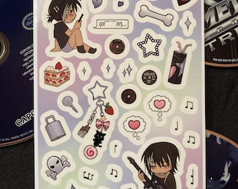 Gyaru Girl Sticker Sheet, Waterproof Kawaii Stickers - Etsy